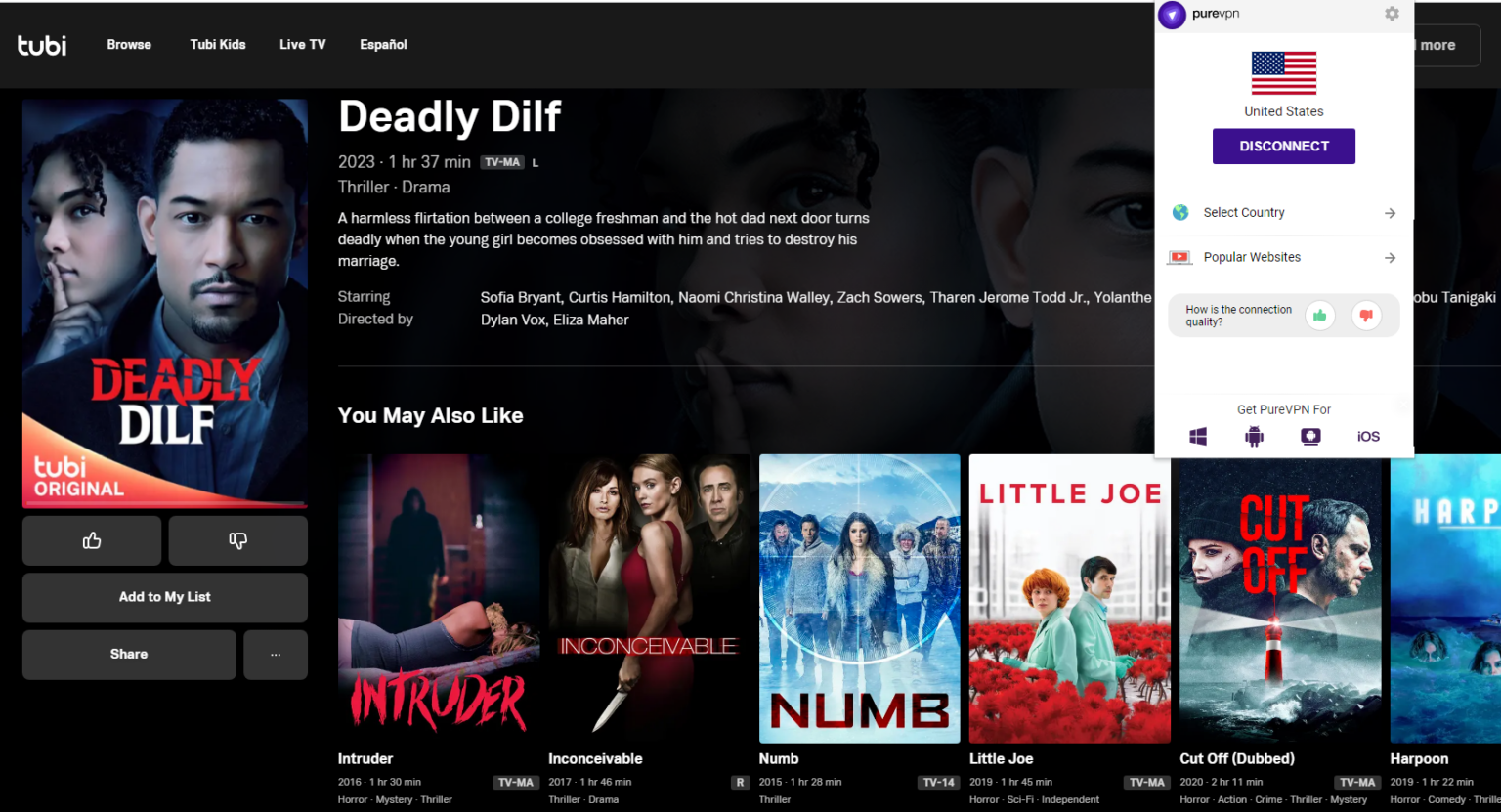 How to watch Deadly DILF outside the US - PureVPN Blog