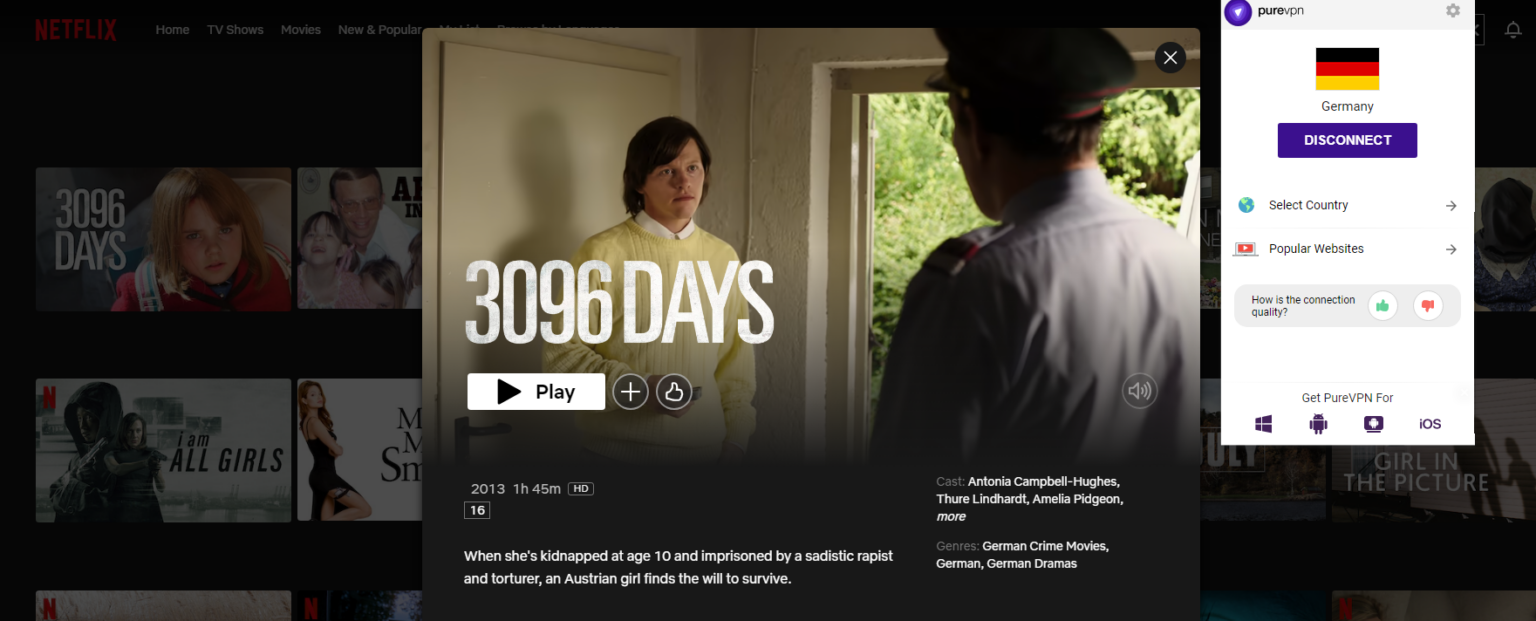 How to watch 3096 Days in Canada for free - PureVPN Blog
