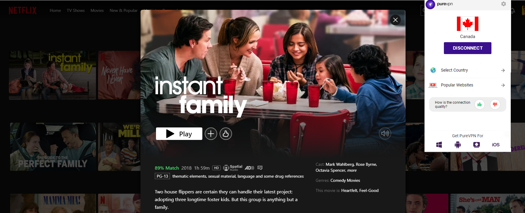 How to watch Instant Family on Netflix in US for Free - PureVPN Blog