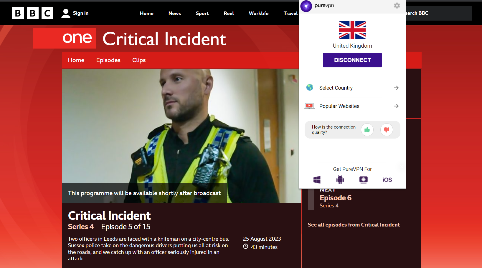 How to watch Critical Incident Series 4 in Australia - PureVPN