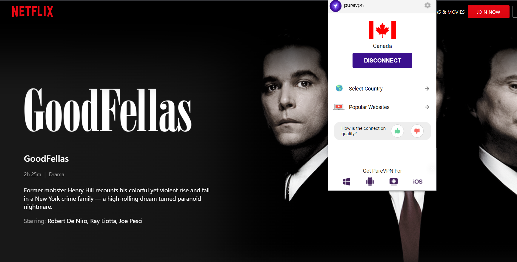 How to watch Goodfellas on Netflix in the US - PureVPN Blog