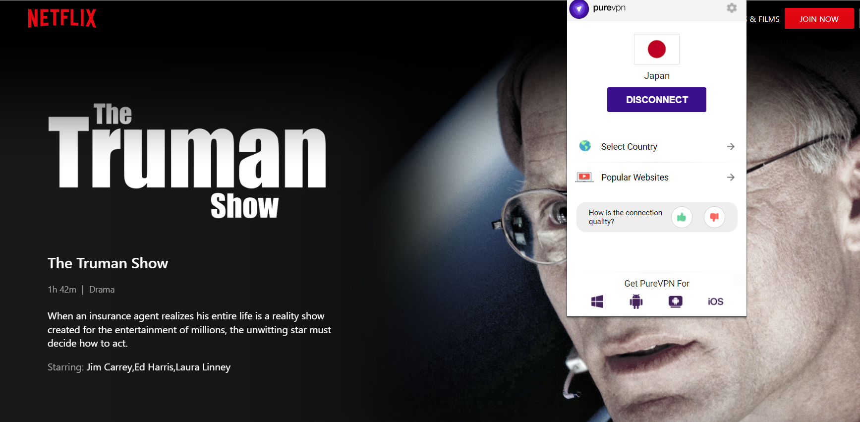How to watch The Truman Show on Netflix in the US for Free