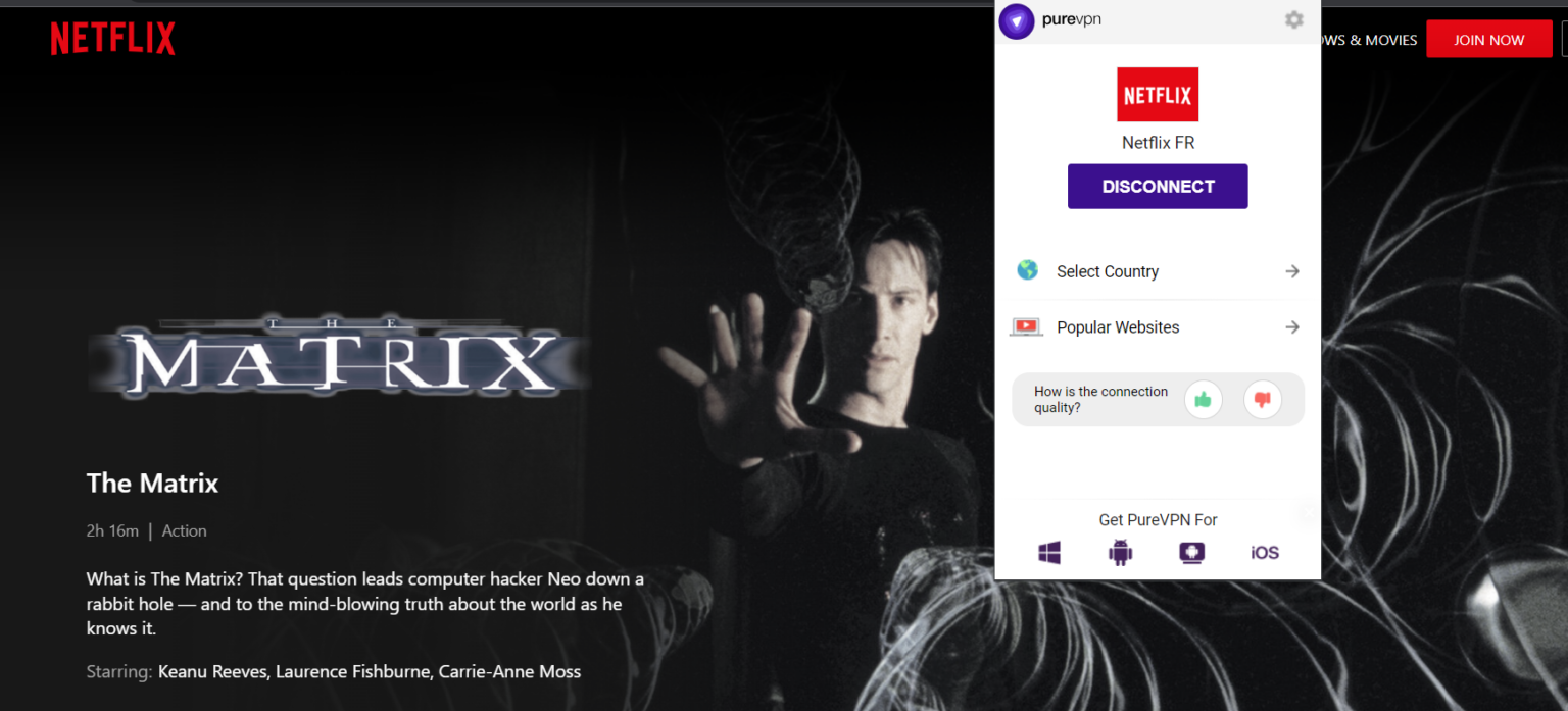 How to watch The Matrix on Netflix in the US - PureVPN Blog