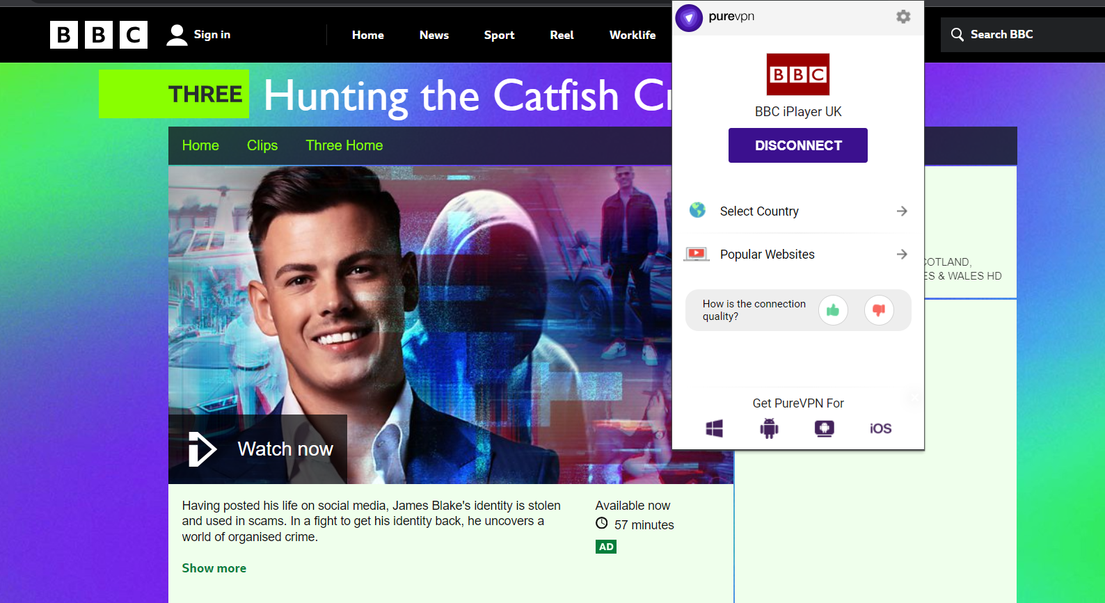 How to Stream Hunting the Catfish Crime Gang in Australia on BBC iPlayer