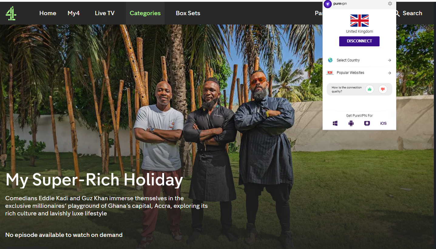 How to Stream My Super Rich Holiday in Australia on Channel 4