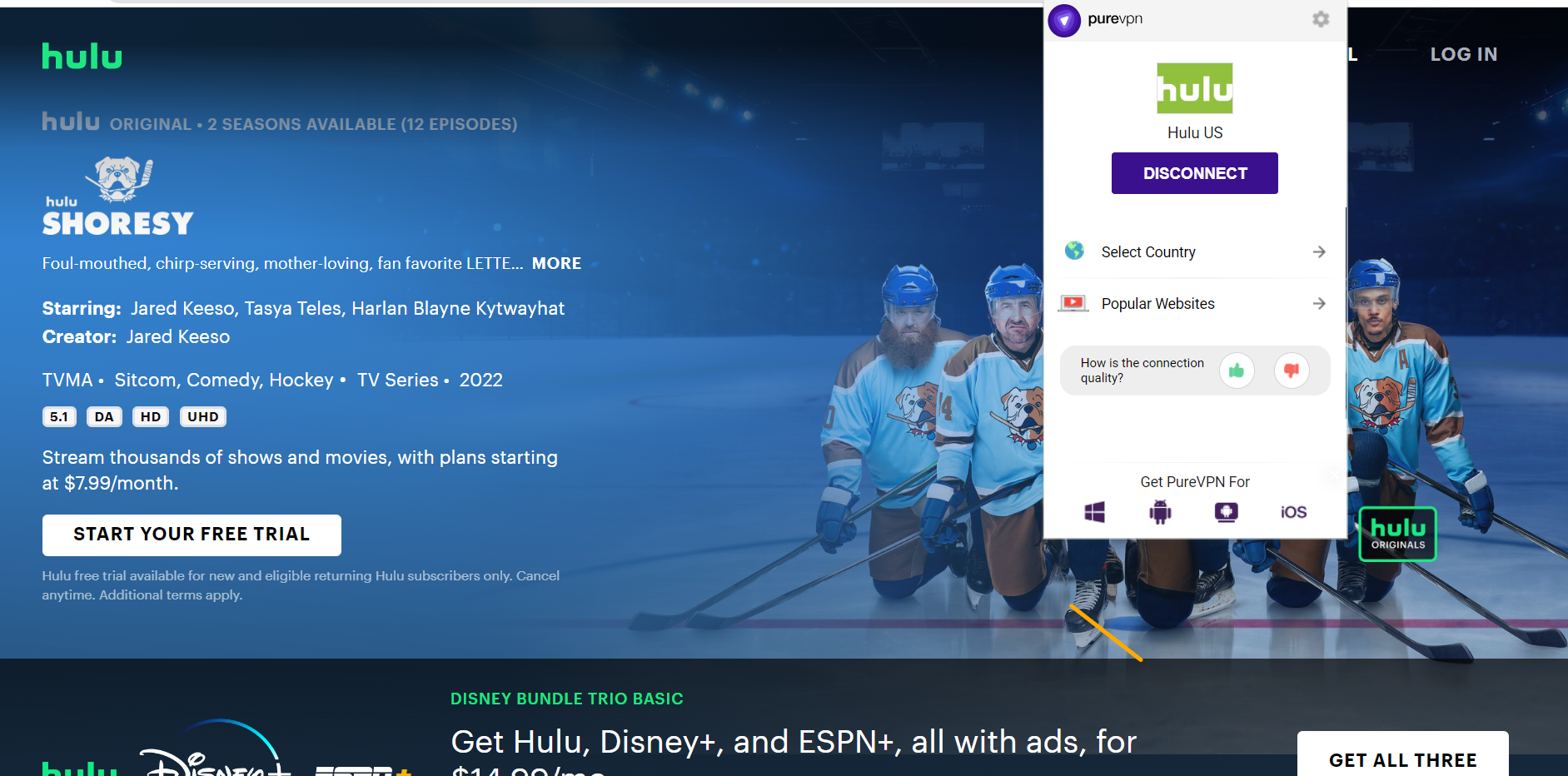 How to stream Shoresy Season 2 in the UK on Hulu