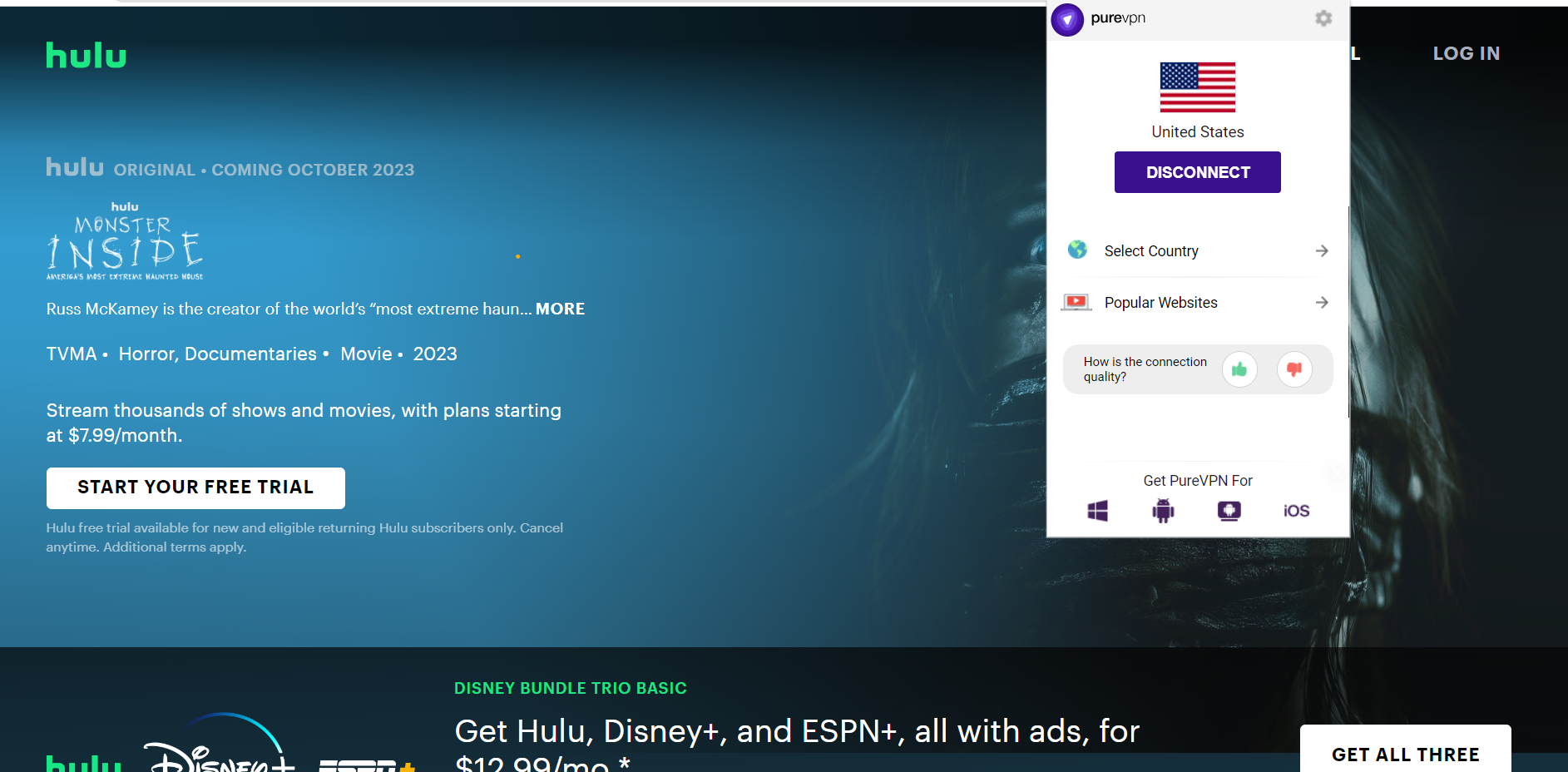 How to watch Monster Inside in the UK on Hulu