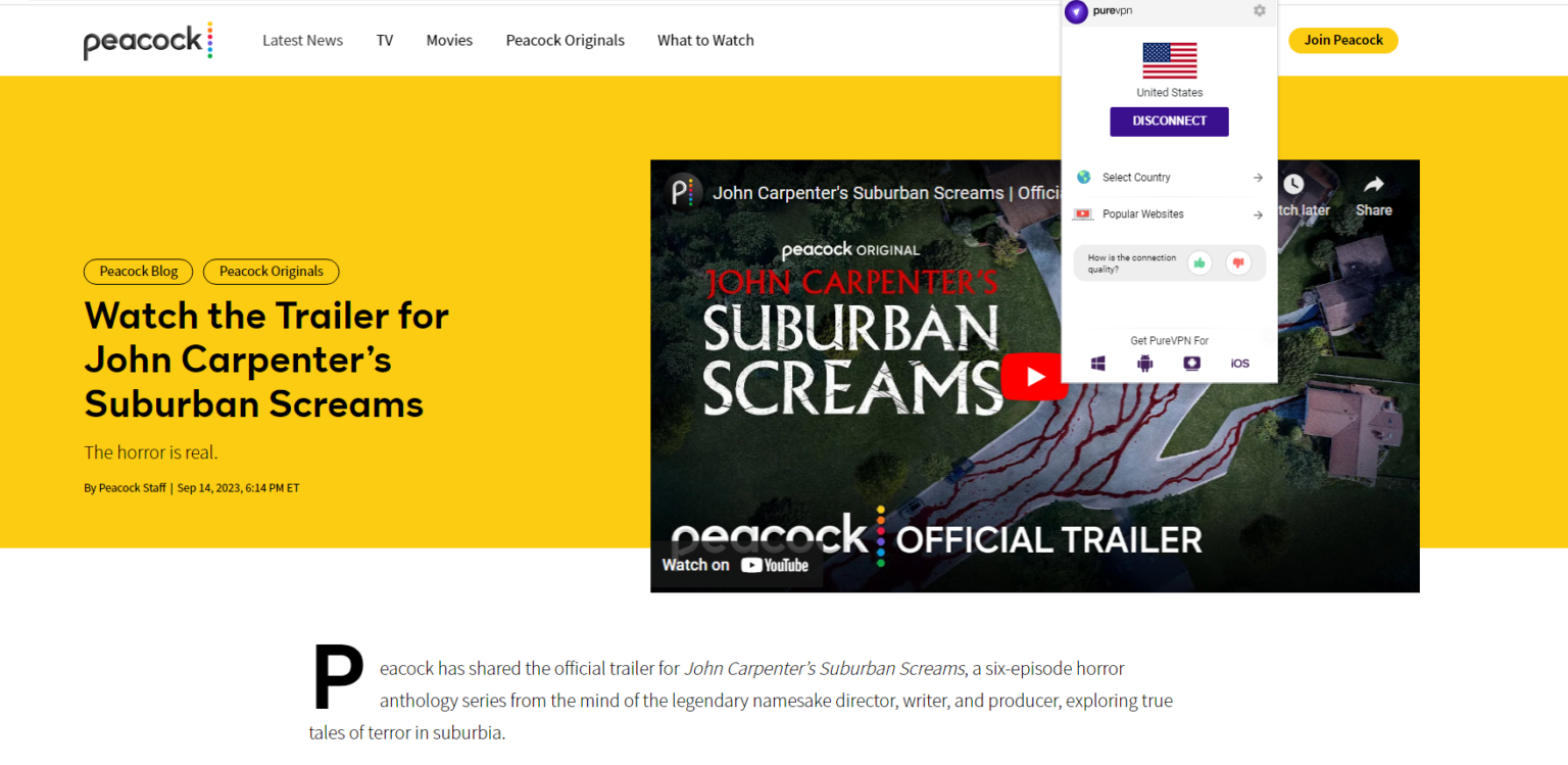 How to watch John Carpenter’s Suburban Screams outside the US