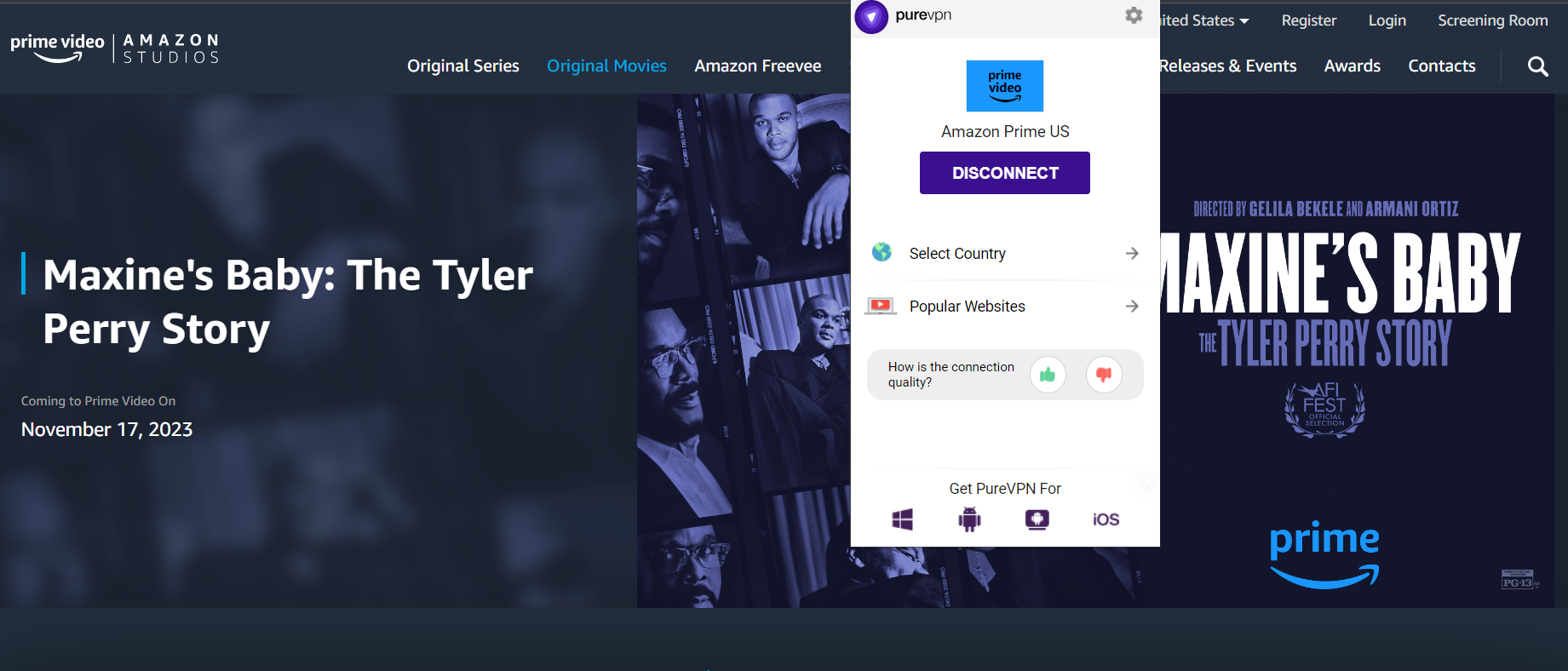 How to watch Maxine's Baby: The Tyler Perry Story outside the US