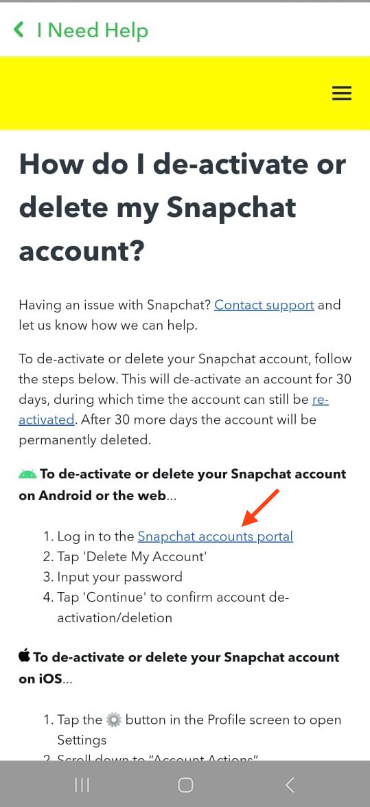 How to Delete a Snapchat Account