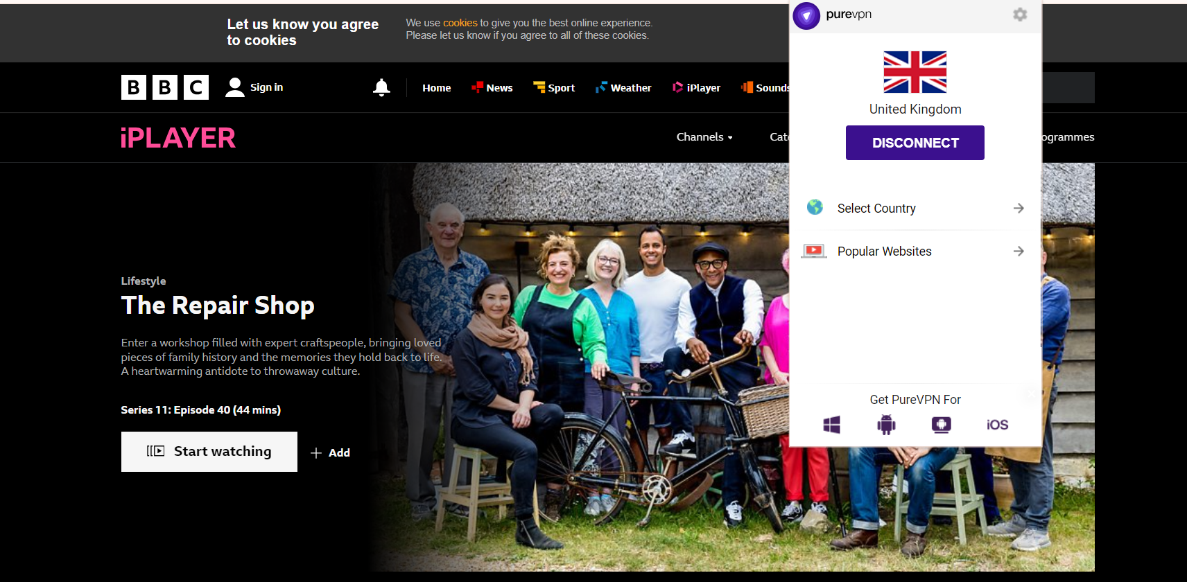 How To Watch The Repair Shop in the US On BBC iPlayer - PureVPN Blog