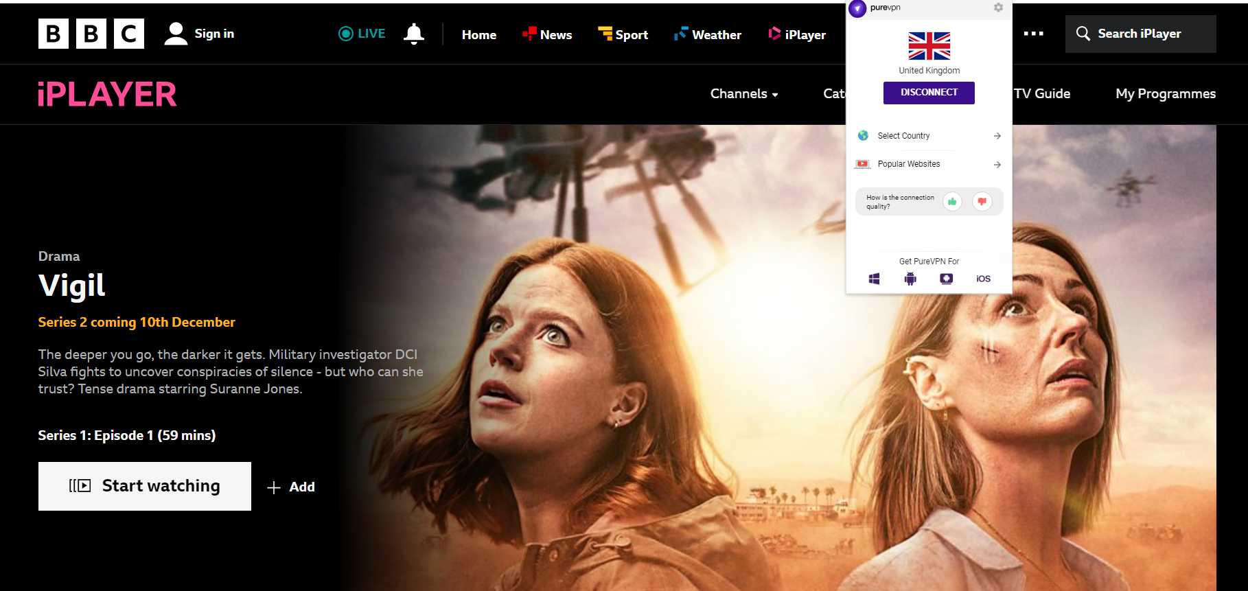 How to watch Vigil Season 2 in the US on BBC iPlayer