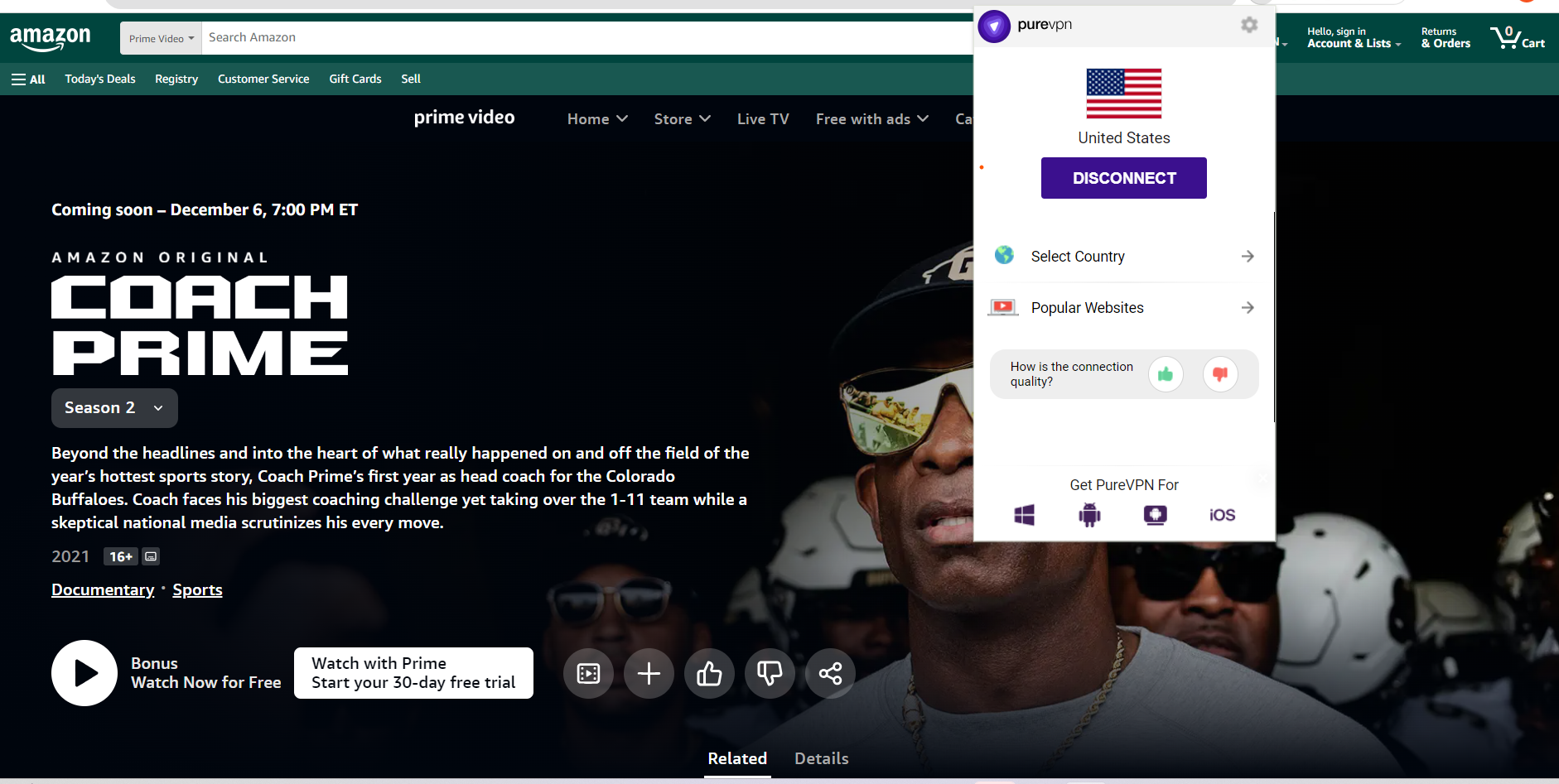 How to watch Coach Prime Season 2 in Canada on Amazon Prime - PureVPN Blog