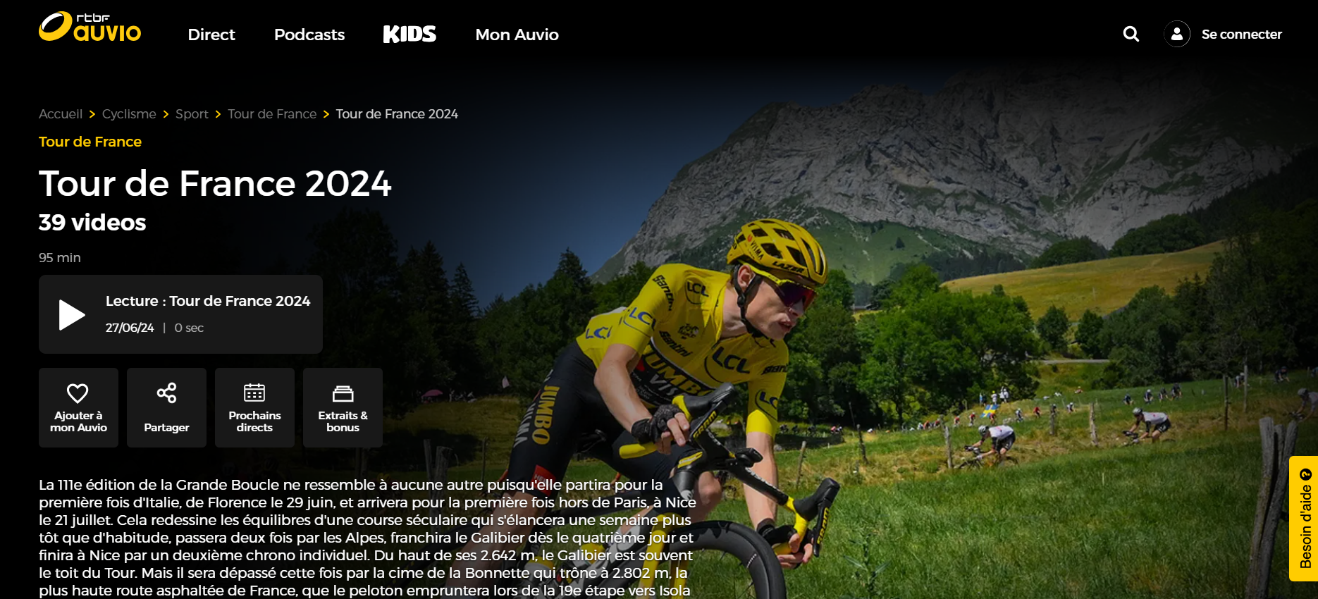 How to Watch 2024 Tour De France on RTBF